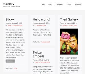 Create a Masonry Layout on the Home/Blog Page in WordPress - WP Beaches