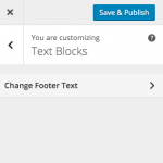 Adding a Text Block via the Customizer in WordPress - WP Beaches