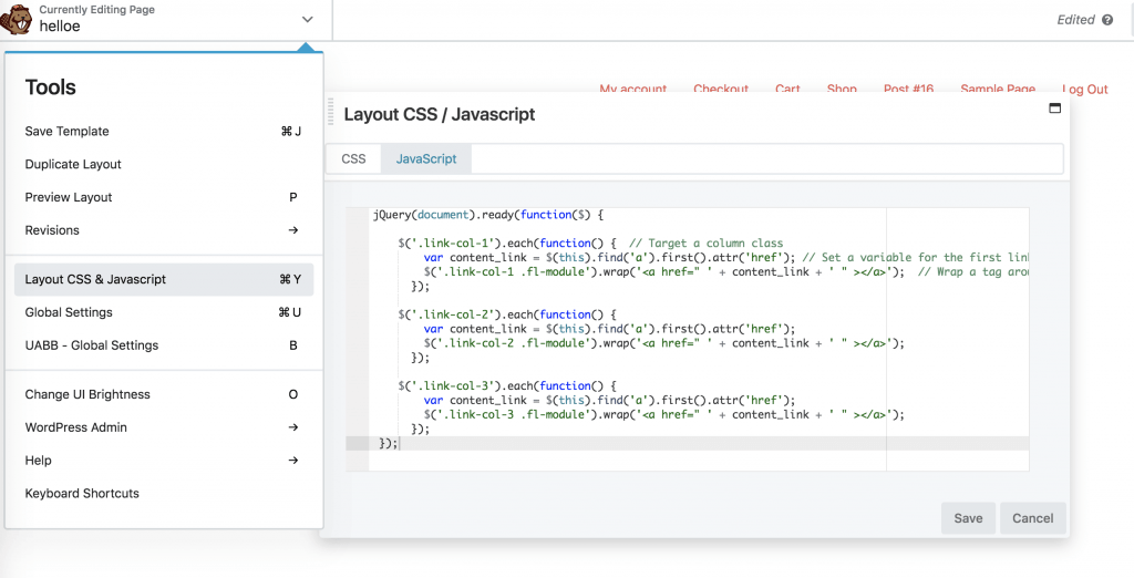 Add Link Tag to Whole Column in Beaver Builder Layout - WP Beaches