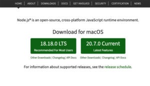 Installing node.js on macOS Ventura and earlier macOS versions - WP Beaches
